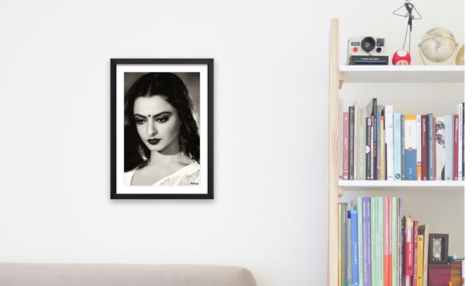 Rekha Poster | Bollywood Actress | Vintage Art | Instant Download - Etsy