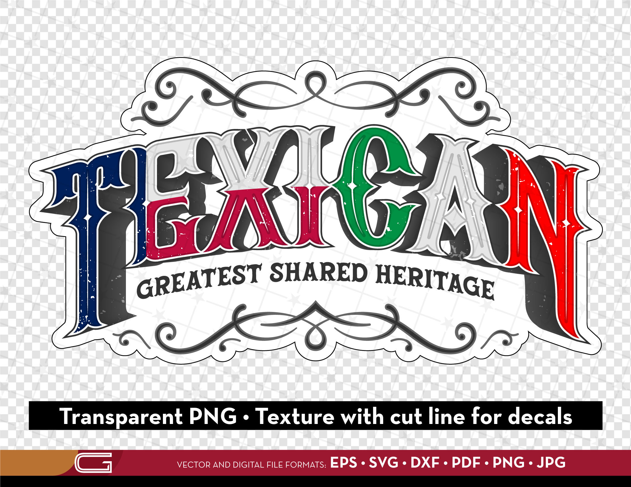 Texican SVG, Texas Heritage, Mexican Heritage, Decals, T-shirts ...