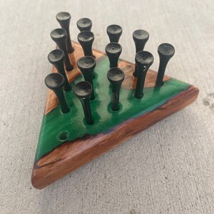 Classic Triangle Peg Game - Etsy