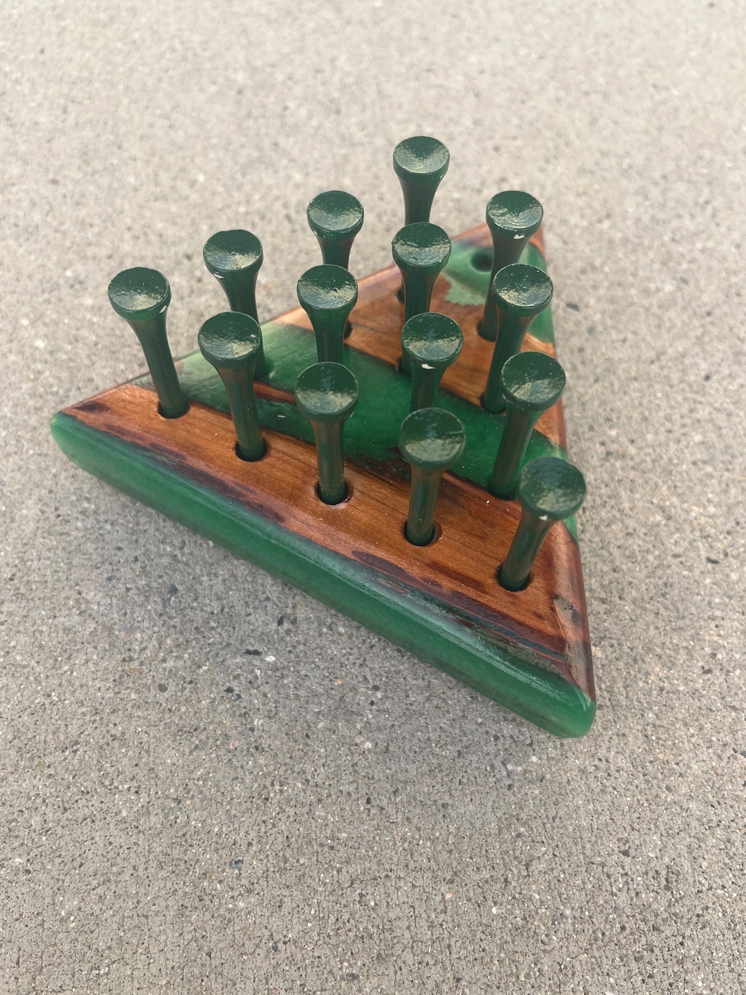 Classic Triangle Peg Game - Etsy