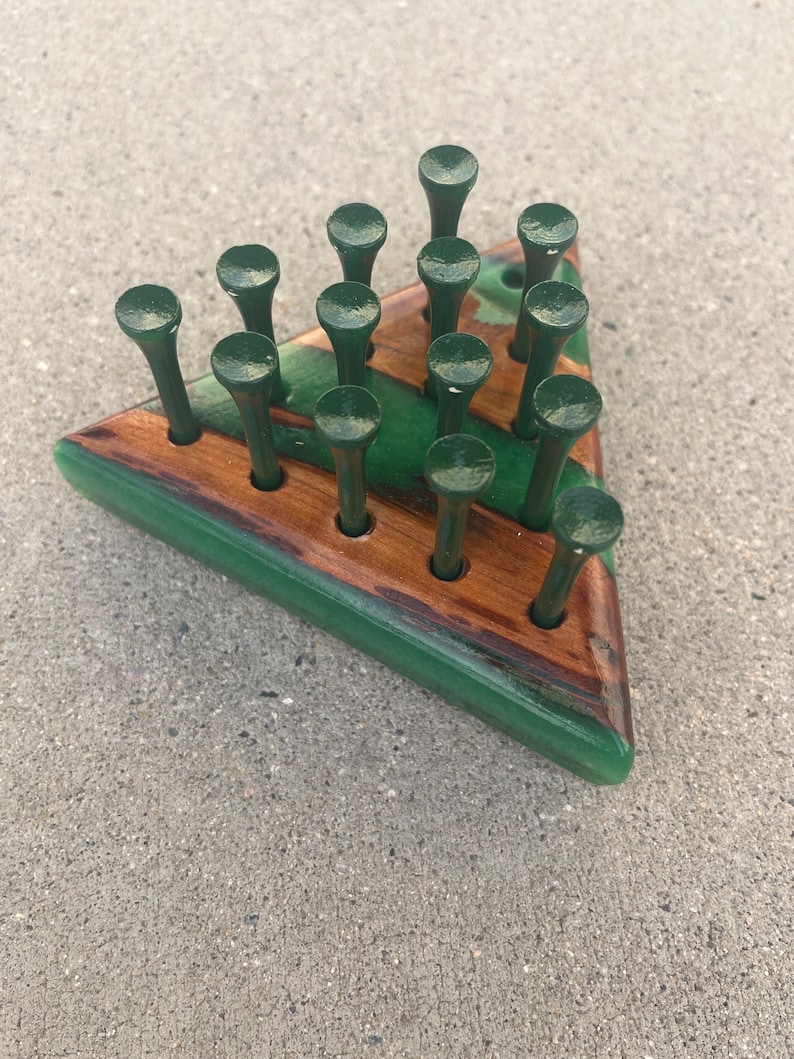 Classic Triangle Peg Game - Etsy