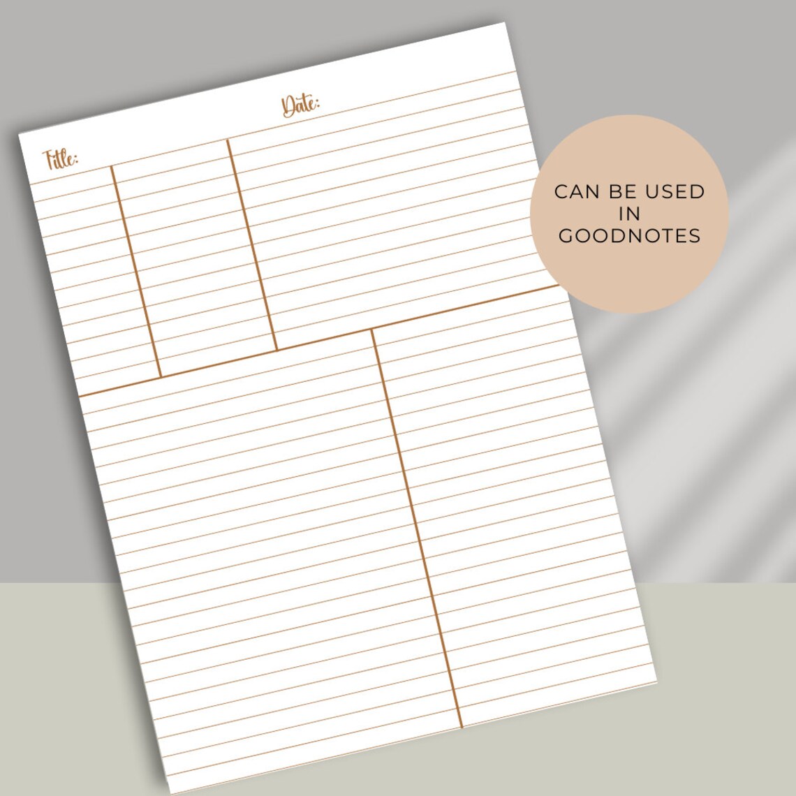 Note Taking Templates Printable Paper Blurting Method Cornell - Etsy ...