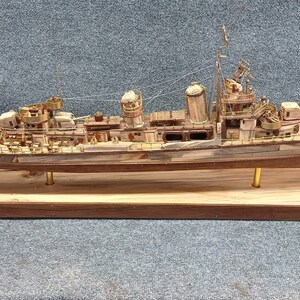 Wooden Fletcher Destroyer Ship Model - Etsy