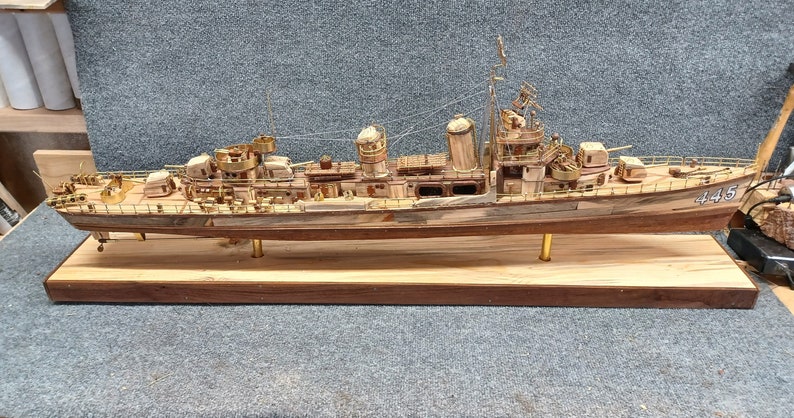 Wooden Fletcher Destroyer Ship Model - Etsy