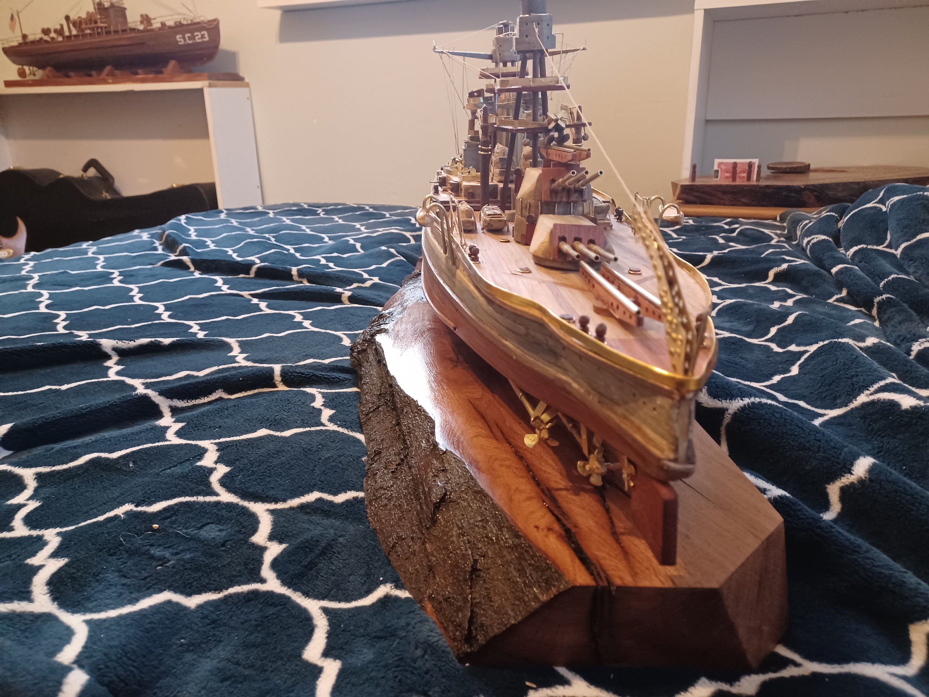 Wooden USS Arizona Display Model - Etsy