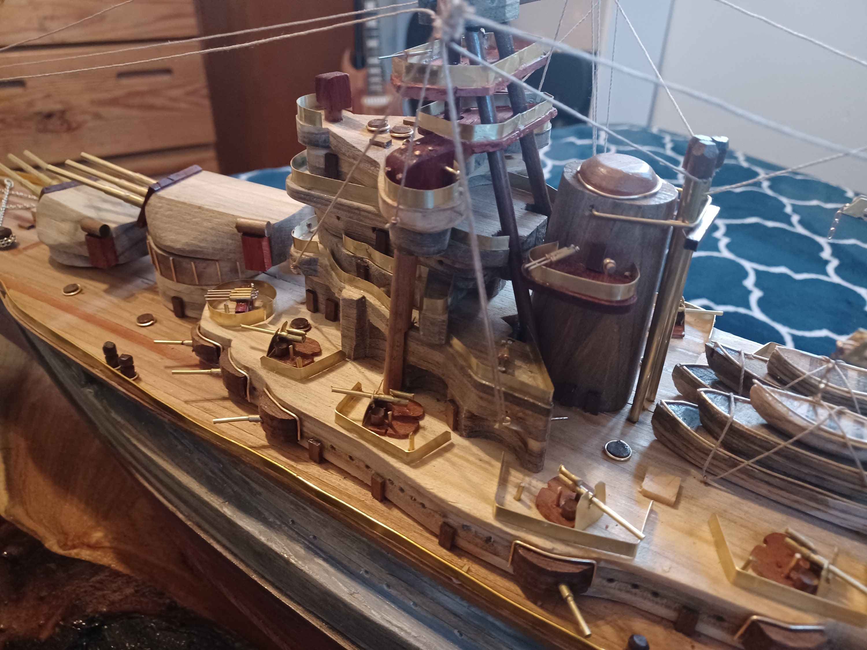 Wooden USS Arizona Display Model - Etsy