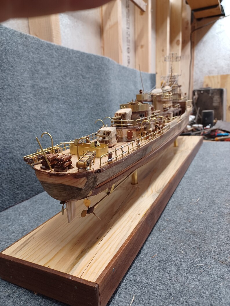 Wooden Fletcher Destroyer Ship Model - Etsy