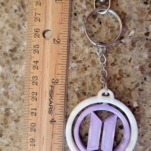 BTS Logo Spinning Keychain 3d Print - Etsy