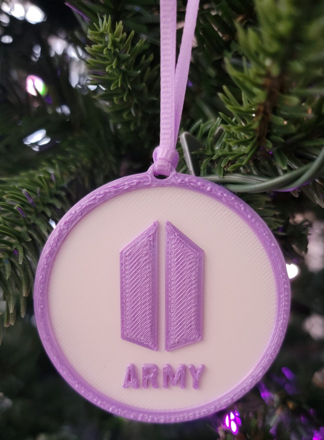 BTS Personalized Christmas Tree Ornaments - Etsy