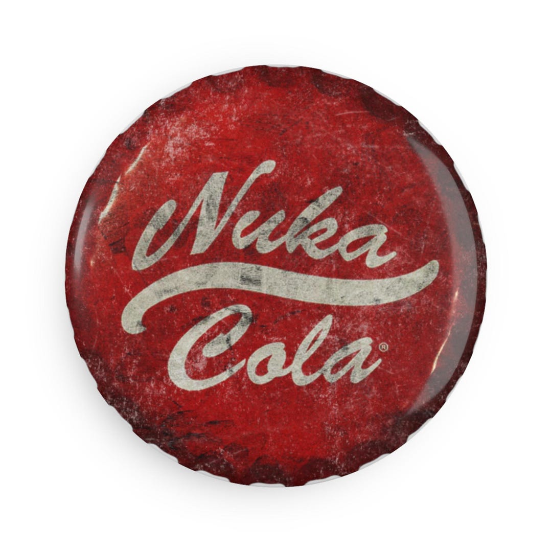 Nuka Cola Unofficial Fallout Button Magnet, Round (1 & 10 Pcs) - Etsy