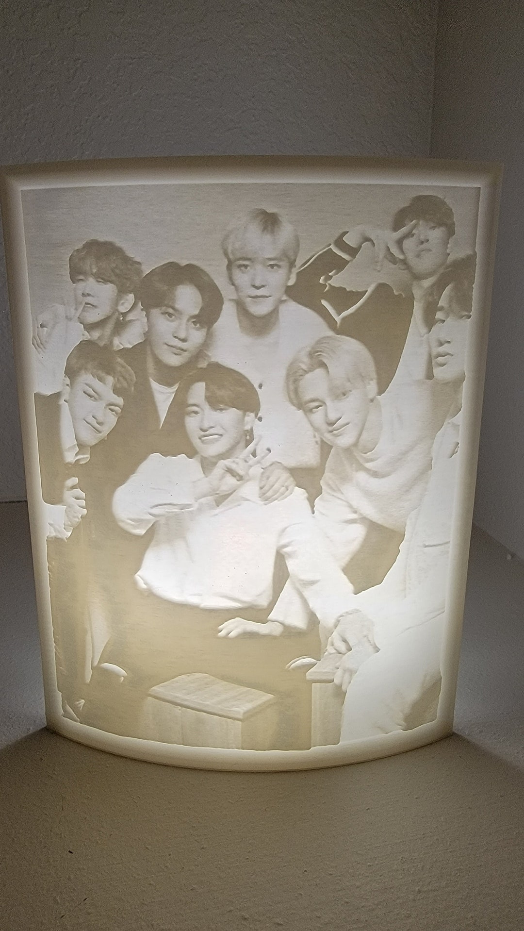 Ateez Group Photo 3d Print Lithophane 에이티즈 - Etsy