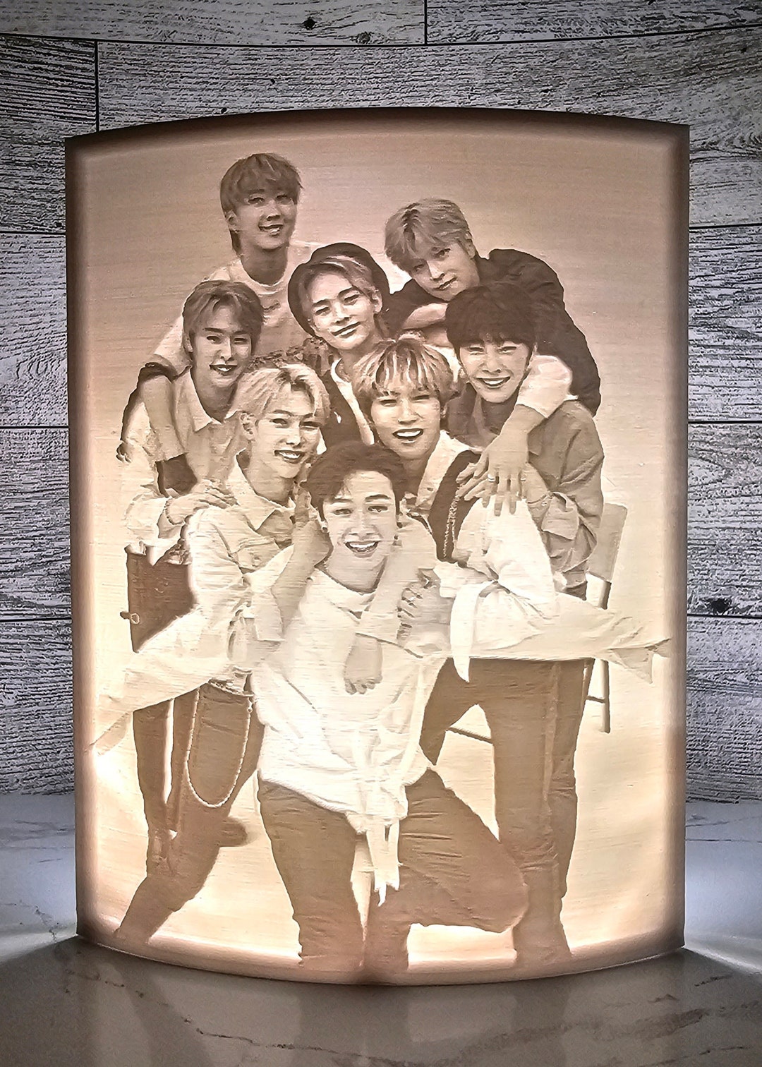 Straykids SKZ Group Photo Lithophanes Picture Lights 스트레이 키즈 - Etsy