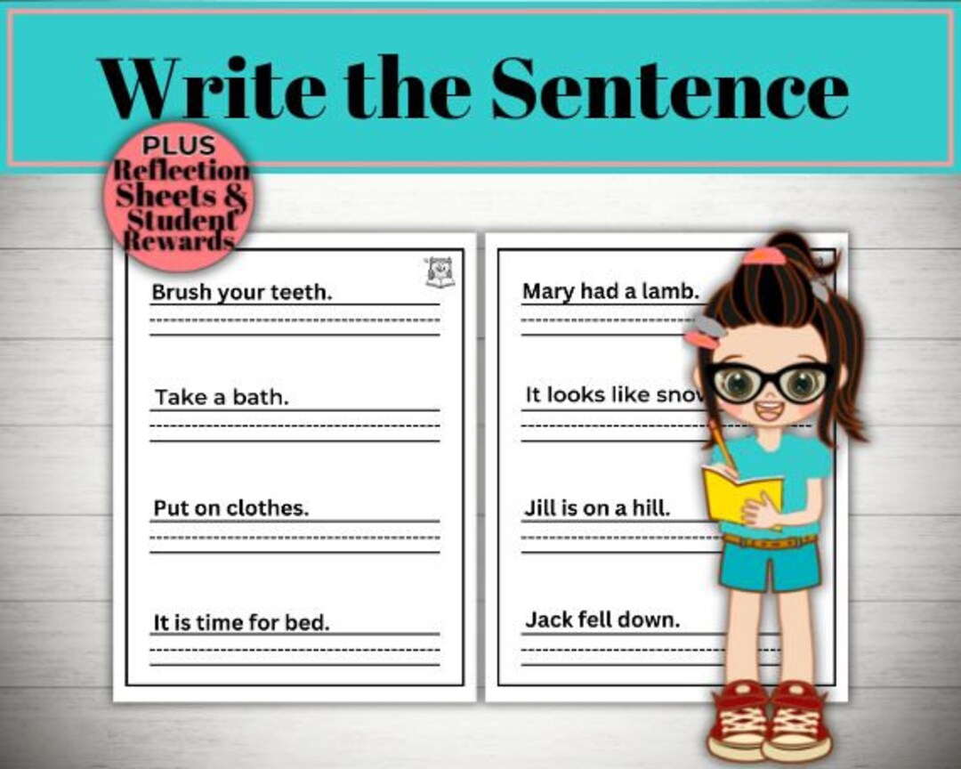 10 Sentence Writing Worksheets. Writing Sentences. 1st-3rd Grade ELA ...