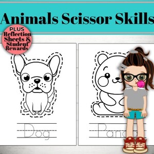 Scissor Cutting Printable Activity Cut and Paste Worksheets With ...
