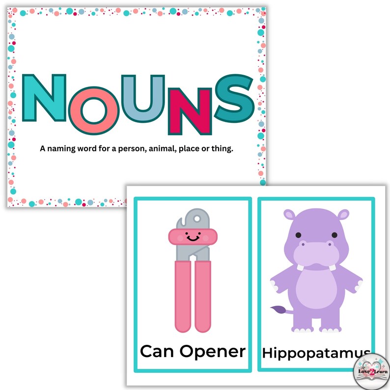 15 ESL Flashcards. Nouns Verbs and Adjectives. Sentence - Etsy