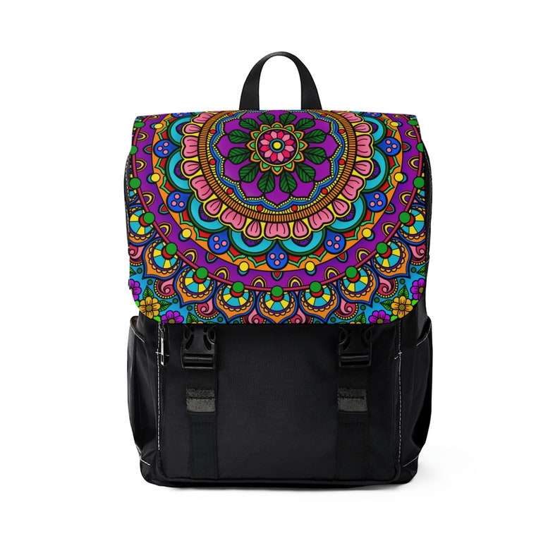 Mandala Full Color Backpack - Etsy