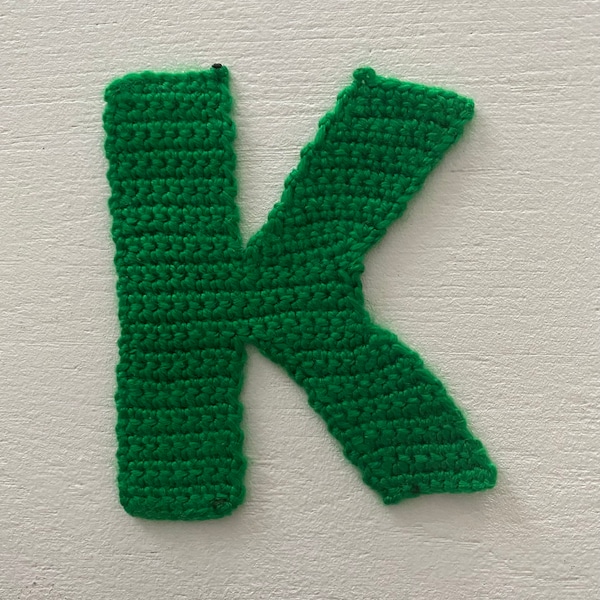 Letter K Crochet - Etsy