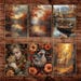 Autumn Scene Junk Journal Page, Fall Collage Sheet, Digital Scrapbook ...