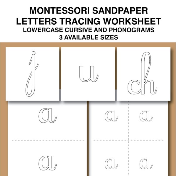 Sandpaper Letters Montessori - Etsy