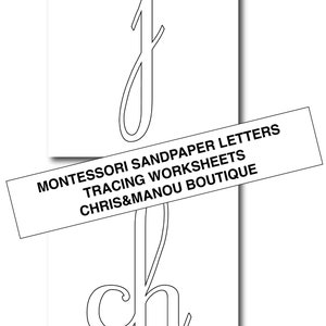 Montessori Sandpaper Letters Tracing Worksheets - Etsy