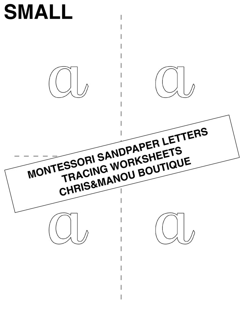 Montessori Sandpaper Letters Tracing Worksheets - Etsy
