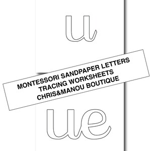 Montessori Sandpaper Letters Tracing Worksheets - Etsy