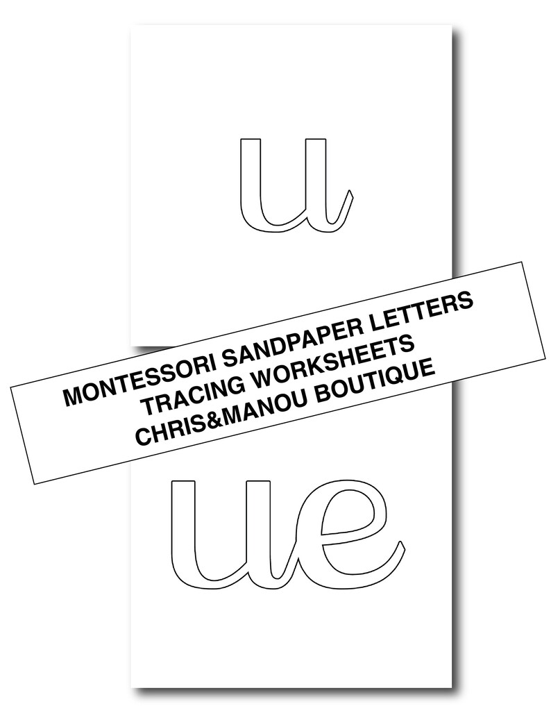Montessori Sandpaper Letters Tracing Worksheets - Etsy