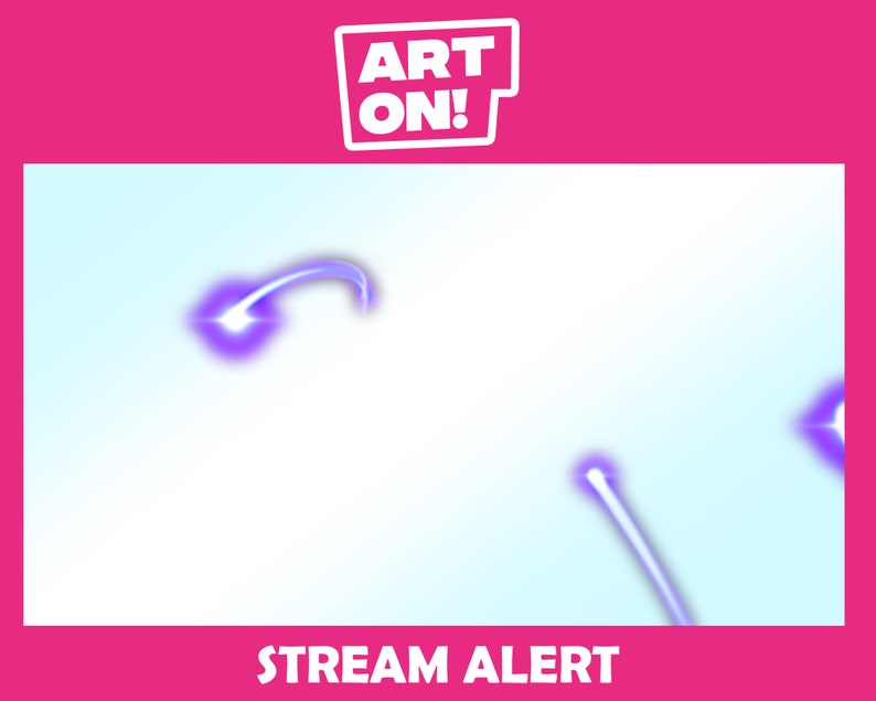 Purple Electric Anime Gifted Sub Alert for Twitch (digital Download) - Etsy