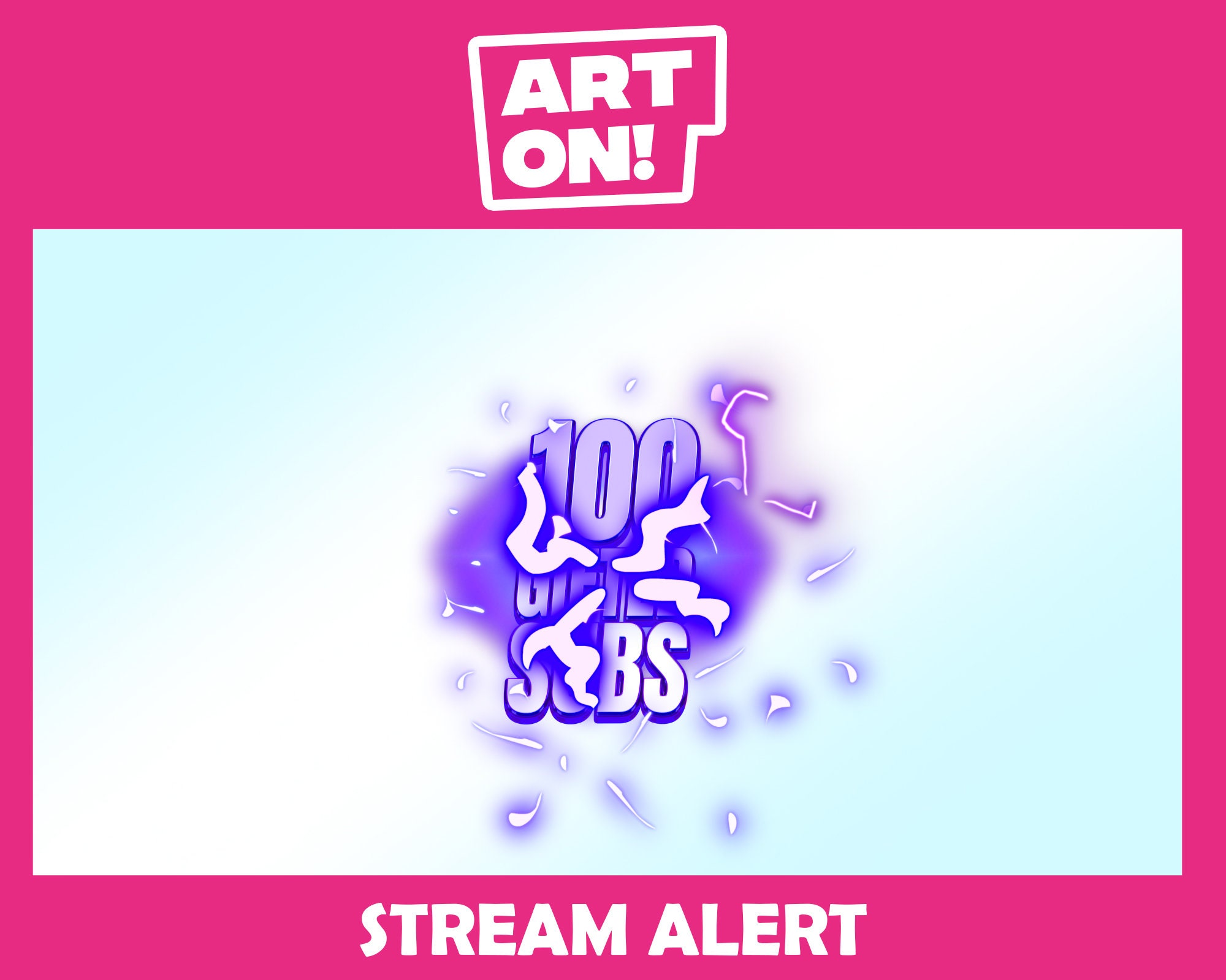 Purple Electric Anime Gifted Sub Alert for Twitch (digital Download) - Etsy