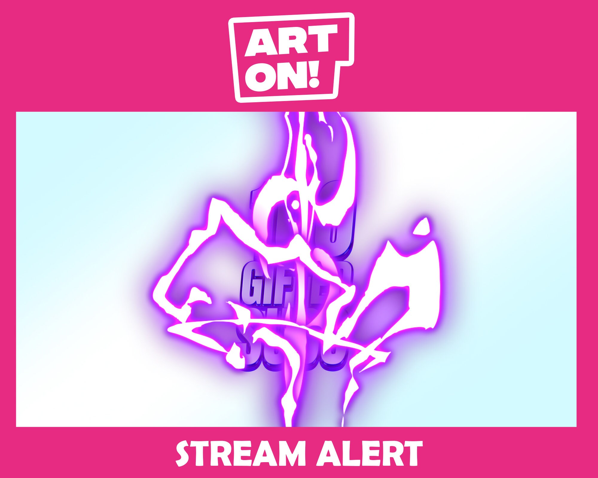 Purple Electric Anime Gifted Sub Alert for Twitch Twitch Streams ...