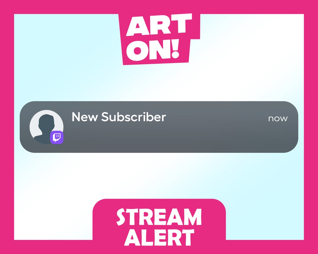 ANIMATED Phone Notification Alert | Twitch Subscriber Alerts, Follower ...