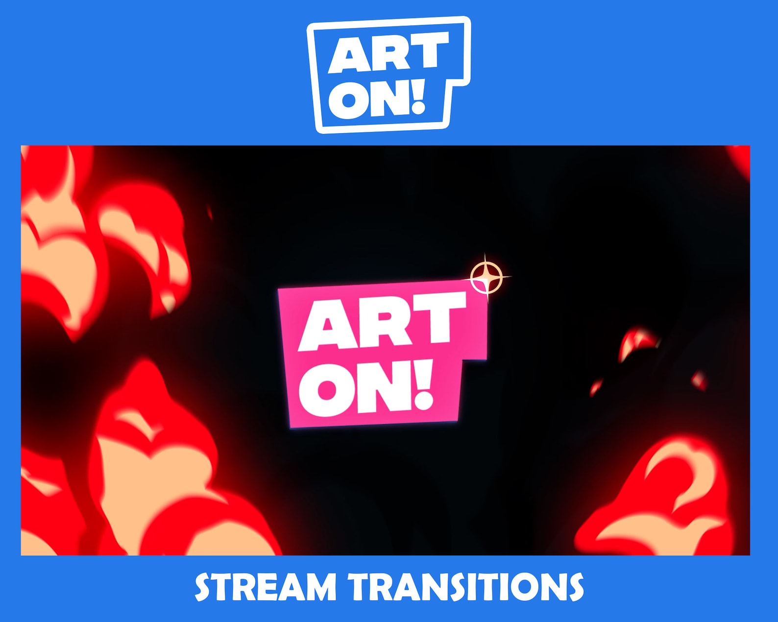 Custom Anime Style Stinger Logo Transition Red, Custom Logo and Color ...