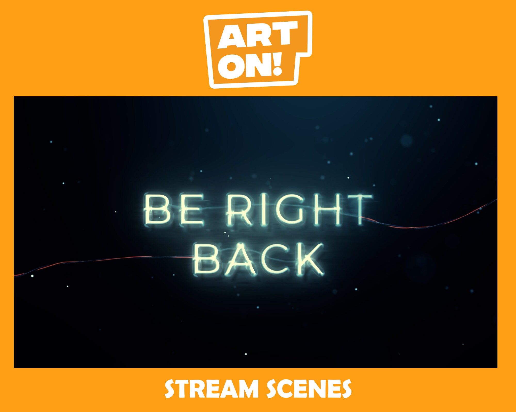 Blue Neon Animated Scenes for Twitch, Youtube, Facebook Stream | Twitch ...