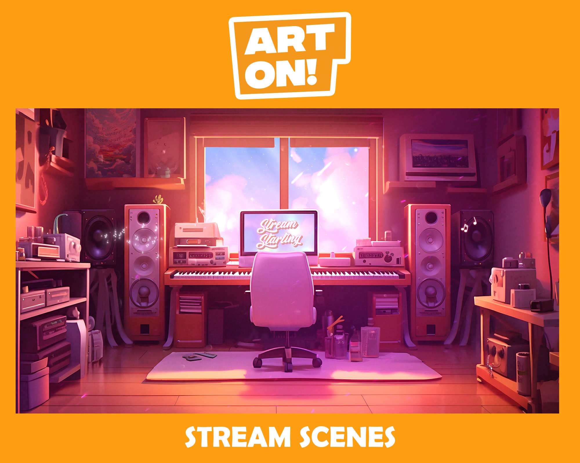 Animated Lofi Music Room Twitch Stream Scenes (digital Download) - Etsy