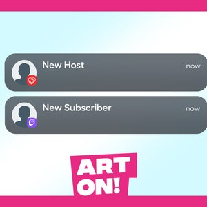 ANIMATED Phone Notification Alert | Twitch Subscriber Alerts, Follower ...