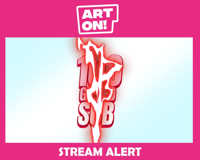 Red Electric Anime Gifted Sub Alert for Twitch Twitch Streams ...