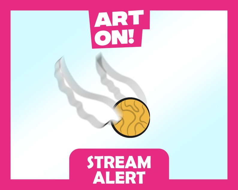 ANIMATED Flying Ball Alert Twitch Stream Alert - Etsy