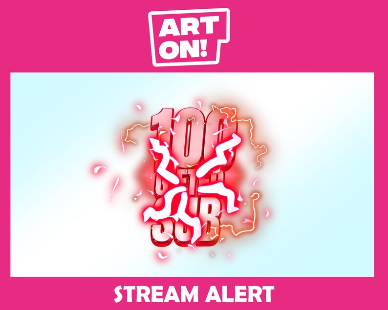 Red Electric Anime Gifted Sub Alert for Twitch Twitch Streams ...