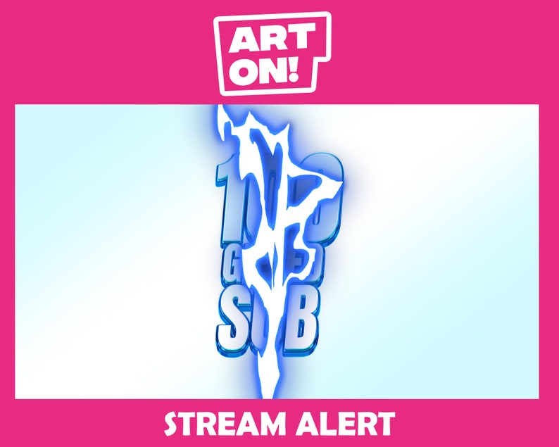 Blue Electric Anime Gifted Sub Alert for Twitch | Twitch Streams ...