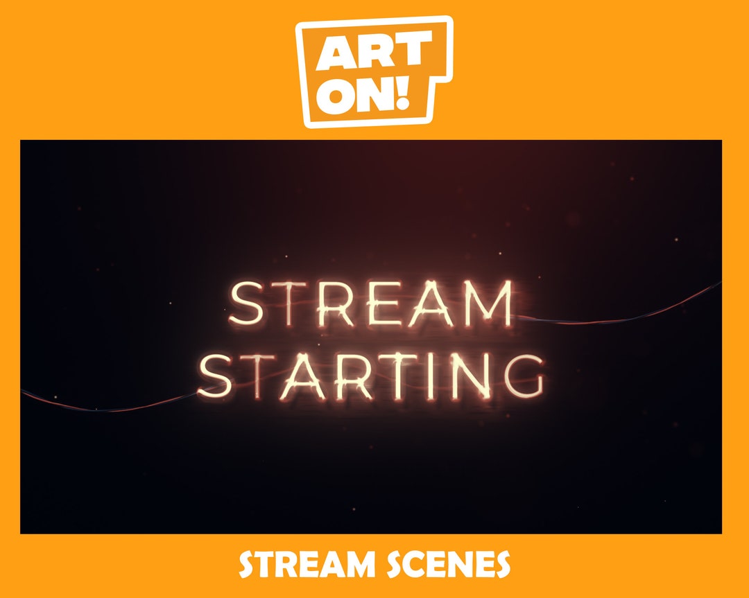 Red Neon Animated Scenes for Twitch, Youtube, Facebook Stream | Twitch ...