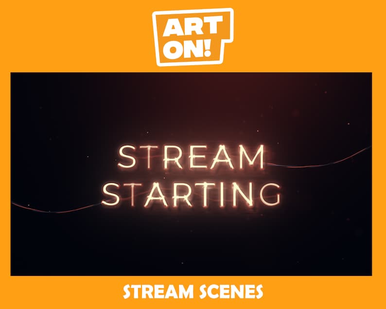 Red Neon Animated Scenes for Twitch, Youtube, Facebook Stream | Twitch ...