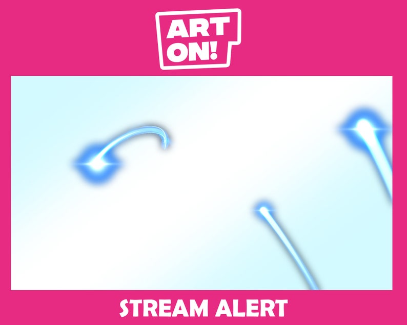 Blue Electric Anime Gifted Sub Alert for Twitch | Twitch Streams ...