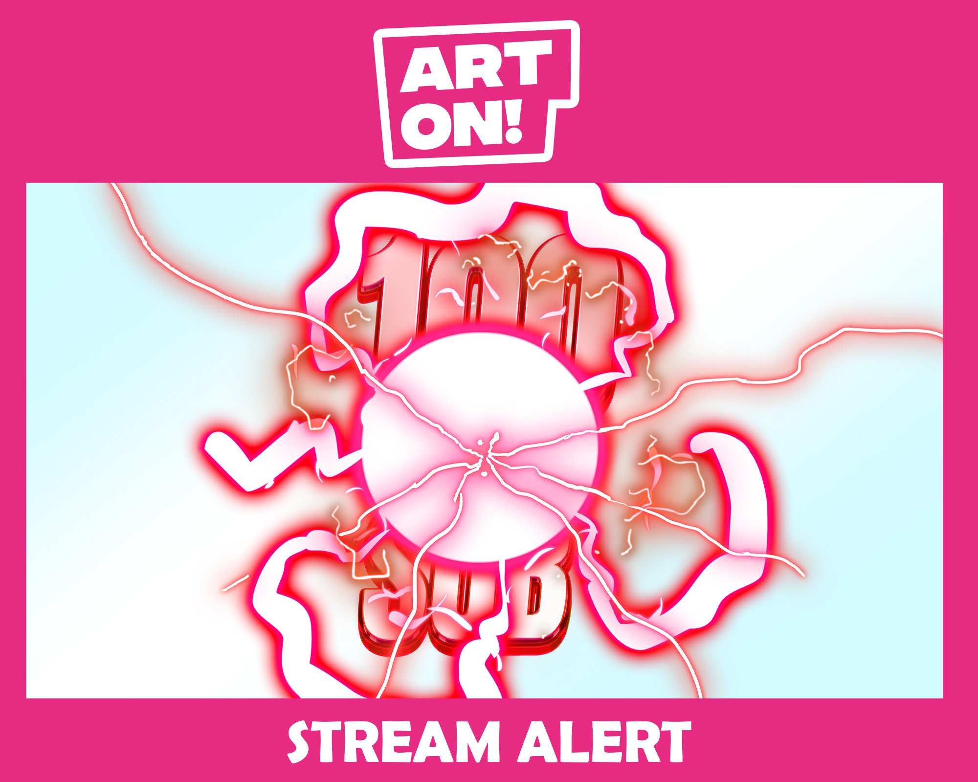 Red Electric Anime Gifted Sub Alert for Twitch Twitch Streams ...