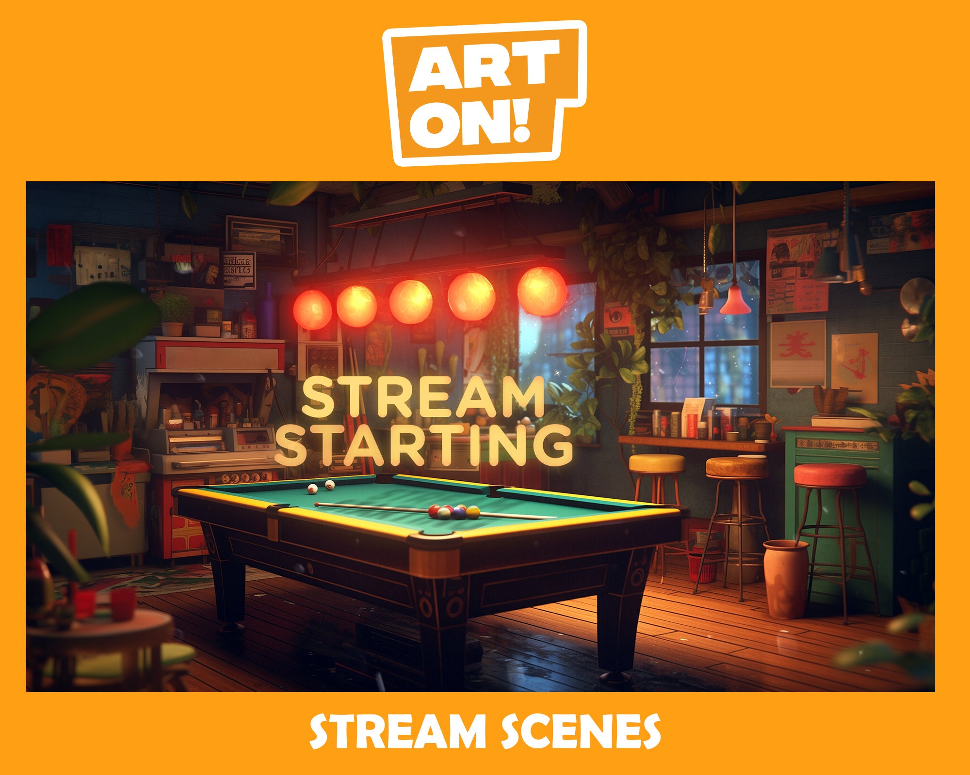 Animated Lofi Style Gaming Room Twitch Stream Scenes | Twitch Stream ...