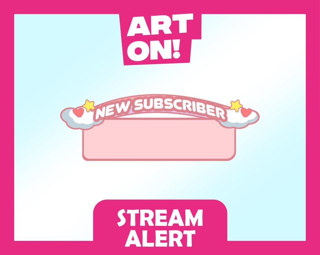 ANIMATED Cute Cloud Stream Alert | Twitch Subscriber Alerts, Follower ...