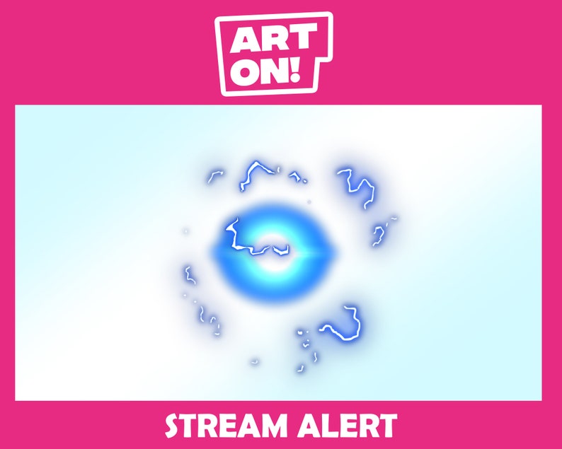 Blue Electric Anime Gifted Sub Alert for Twitch | Twitch Streams ...