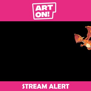 ANIMATED Dragon Alert Twitch, Youtube, Facebook, Streamlabs Fire Dragon ...