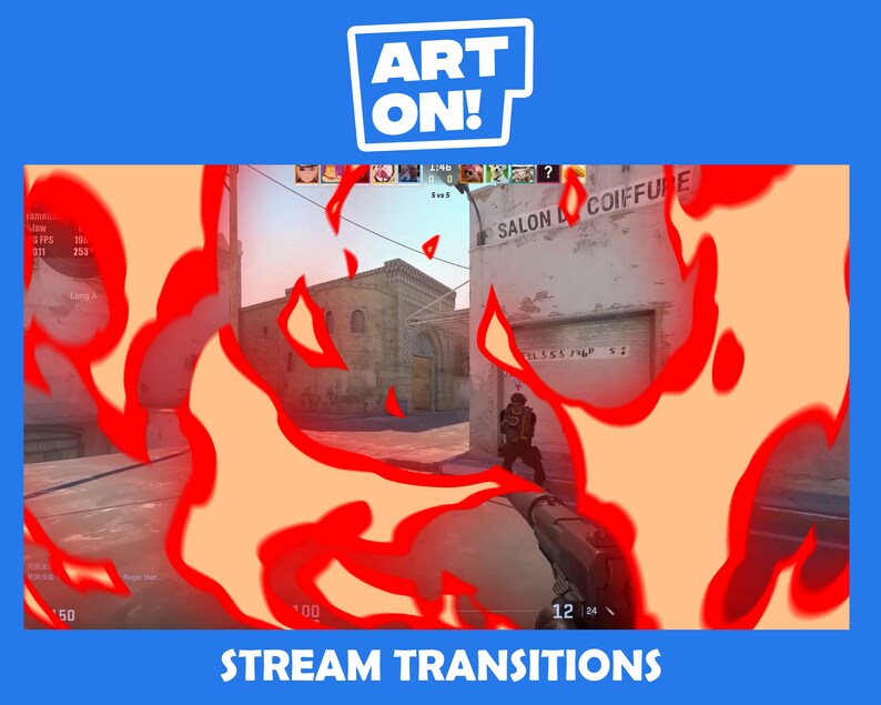 Custom Anime Style Stinger Logo Transition Red, Custom Logo and Color ...