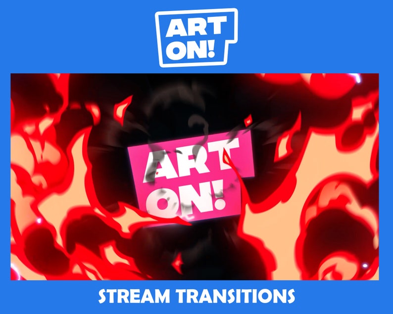 Custom Anime Style Stinger Logo Transition Red, Custom Logo and Color ...