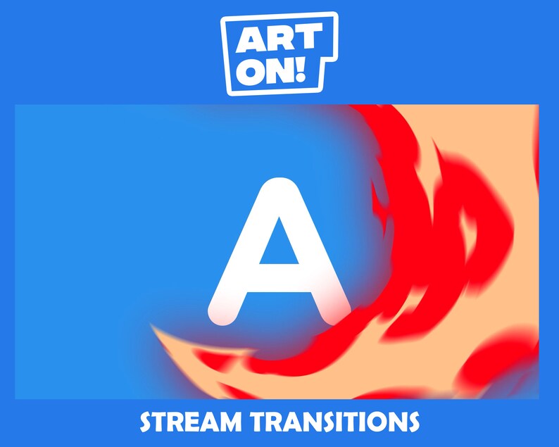 Custom Anime Style Stinger Logo Transition Red, Custom Logo and Color ...